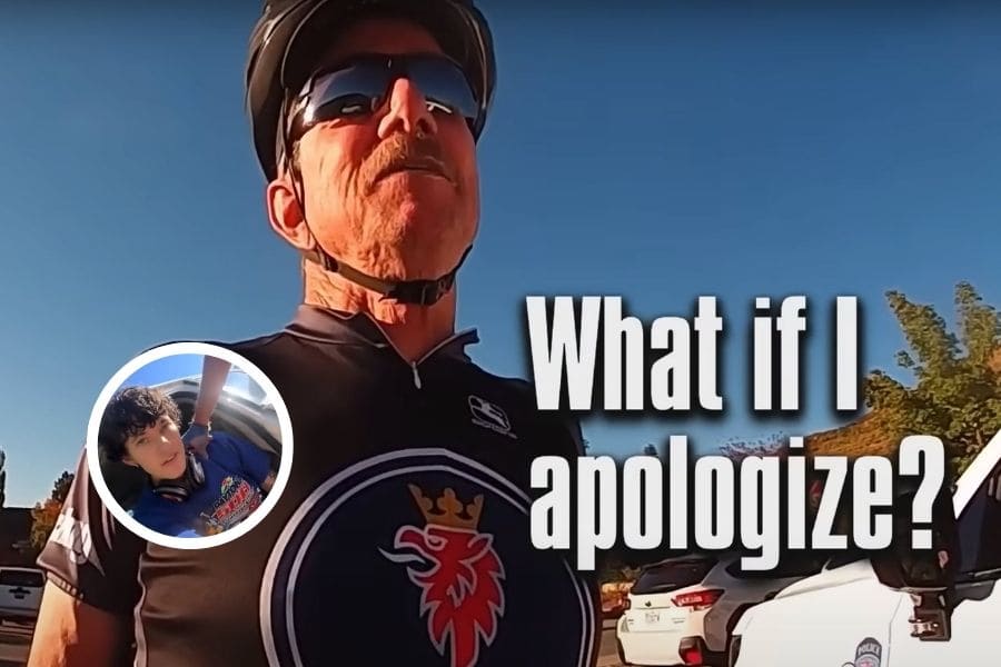 Angry Cyclist Confronts Driver Before Calling Cops